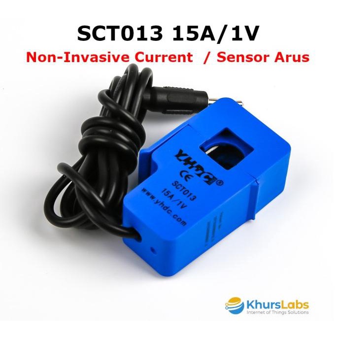 Jual SCT013 015 15A 1V Non invasive AC Current Sensor Arus Klem Transformer | Shopee Indonesia