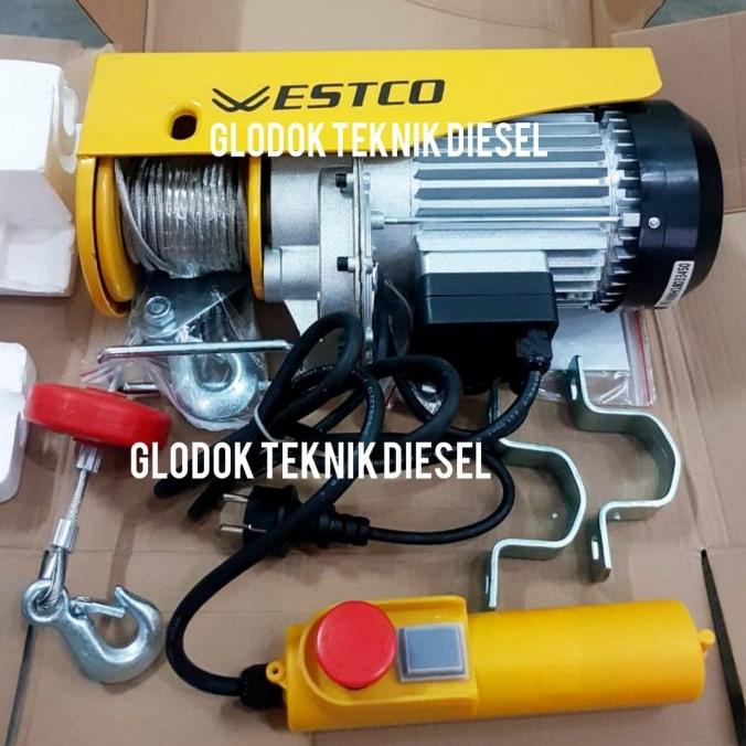 Jual Mini Electric Wire Hoist 600 Kg Takel Katrol Listrik Rope Hoist ...
