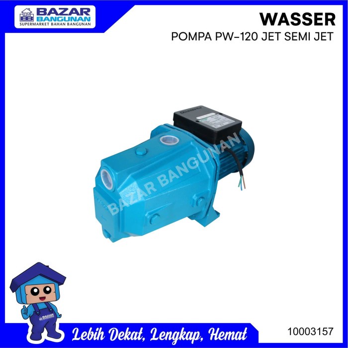 Jual POMPA AIR / SEMI JET PUMP / JETPUMP SUMUR DANGKAL WASSER PW 120 ...