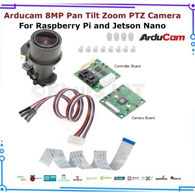 Jual Arducam 8MP Pan Tilt Zoom PTZ Camera for Raspberry Pi and Jetson Nano | Shopee Indonesia