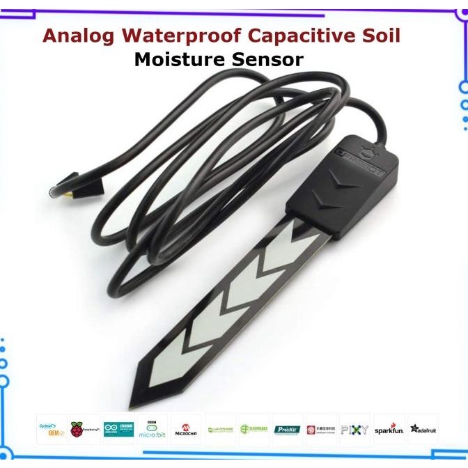 Jual DFRobot - Analog Waterproof Capacitive Soil Moisture Sensor ...
