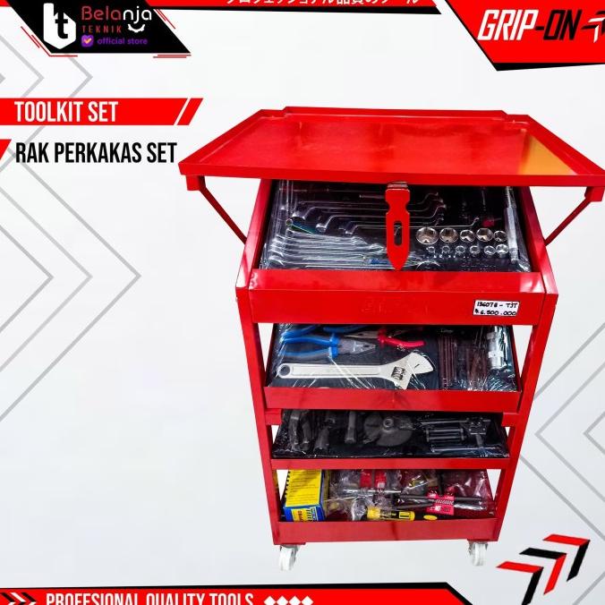 Jual Grip On Rak Toolkit Set Toolset Rack Tool Kit Set Perkakas Lengkap ...