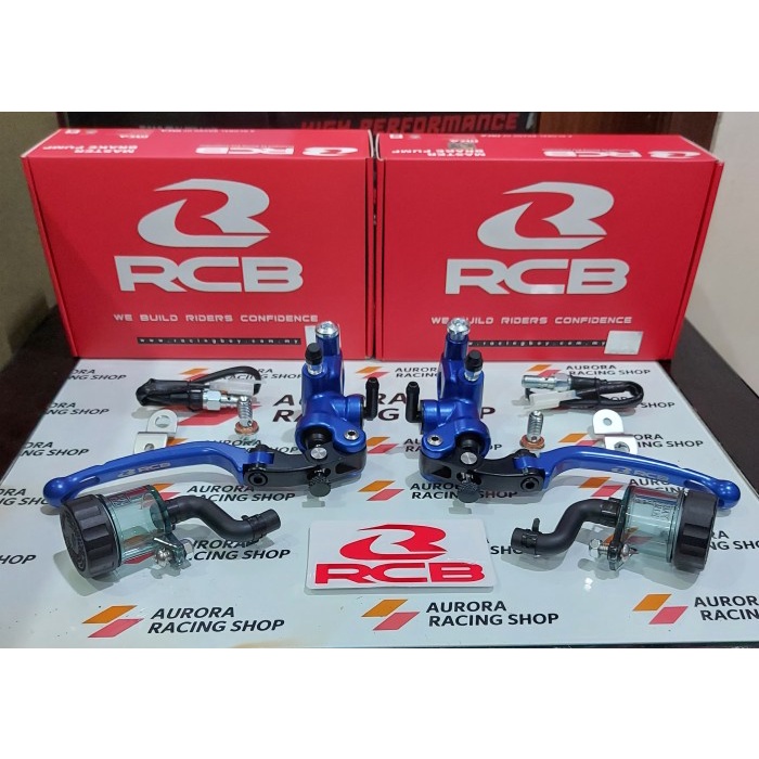 Jual MASTER REM RCB S1 RADIAL 14 MM SET KIRI & KANAN BLUE / BIRU ...