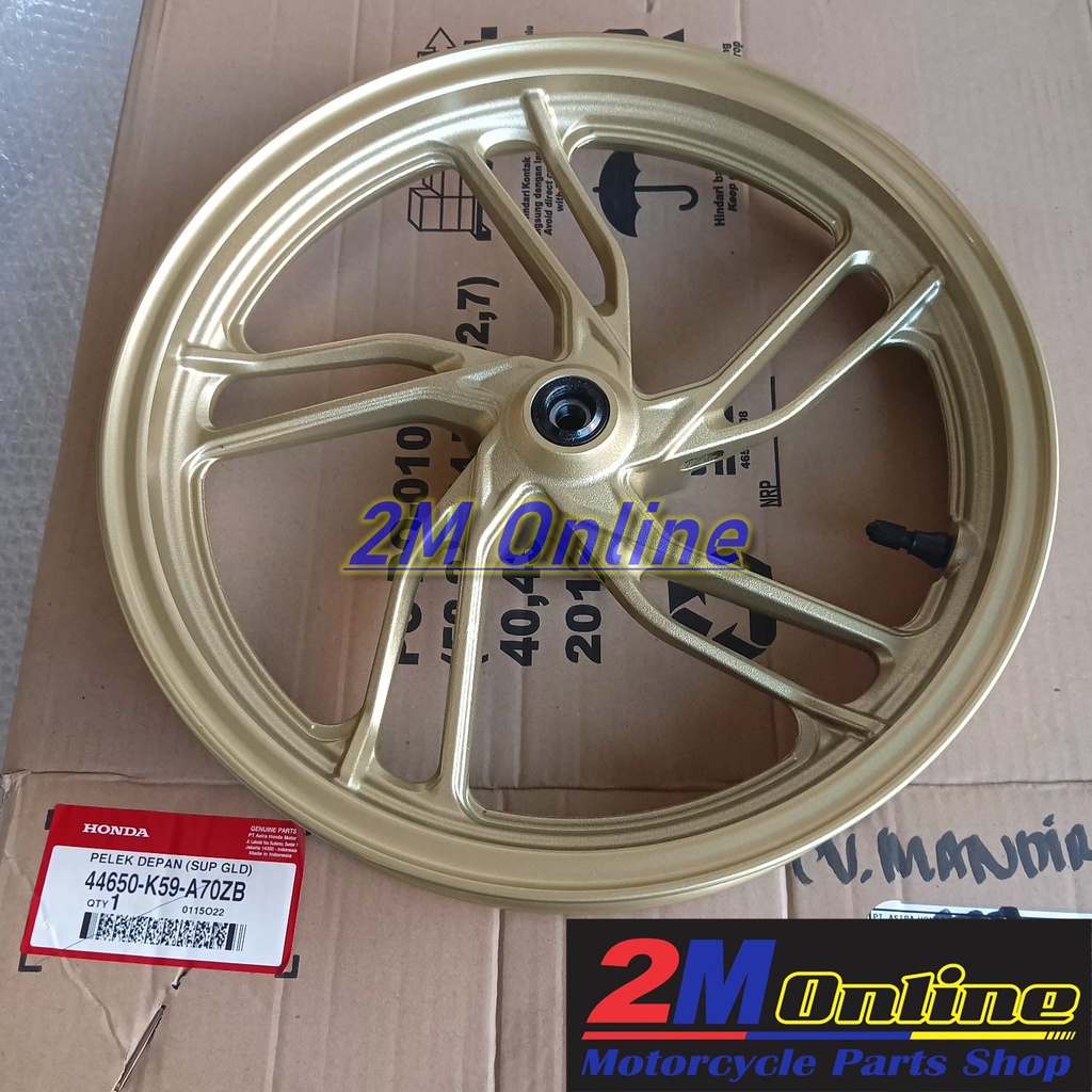 Jual 44650K59A70ZB Velg CW Vario 150 New Depan Gold Ori AHM | Shopee ...