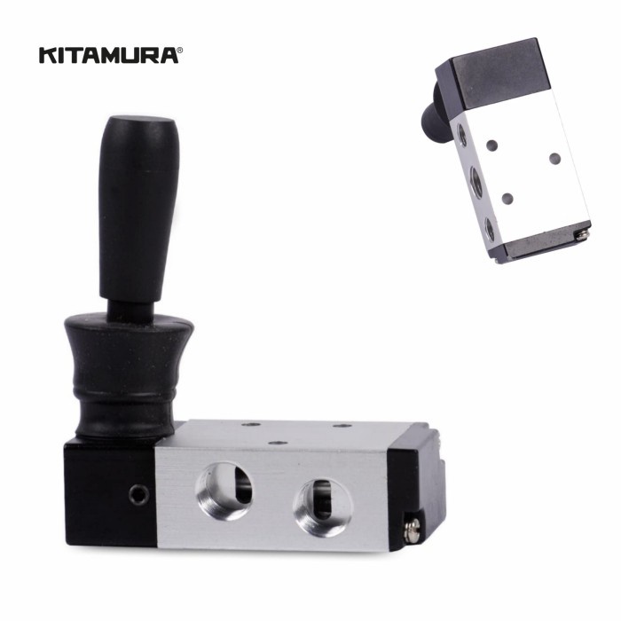 Jual Mechanical Valve Hand Control Tuas Pneumatic 5/2 1/4" | Shopee Indonesia