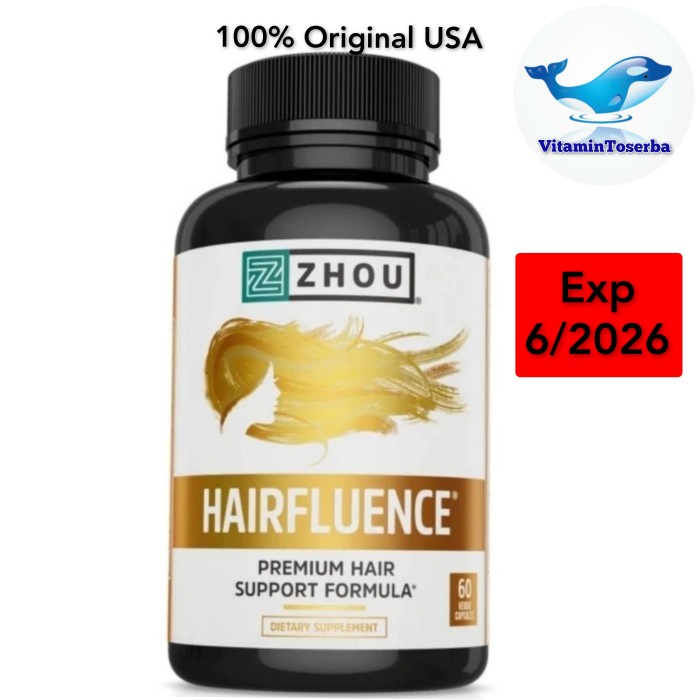 Jual ZHOU HAIRFLUENCE PREMIUM HAIR GROWTH FORMULA 60 CAPSULS | Shopee ...