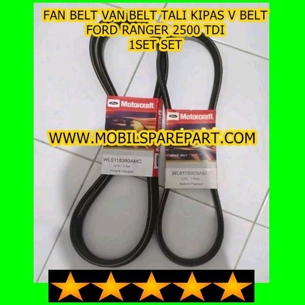 Jual Fan Belt Van Belt Tali Kipas V Belt Ford Ranger 2500 Tdi 1Set Set Kode My 043 | Shopee ...