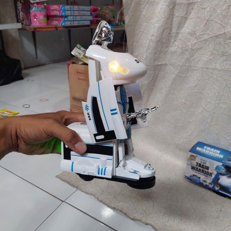 Jual Viral Mainan Kendaraan Robot Kereta Api Kereta Cepat - Robot ...