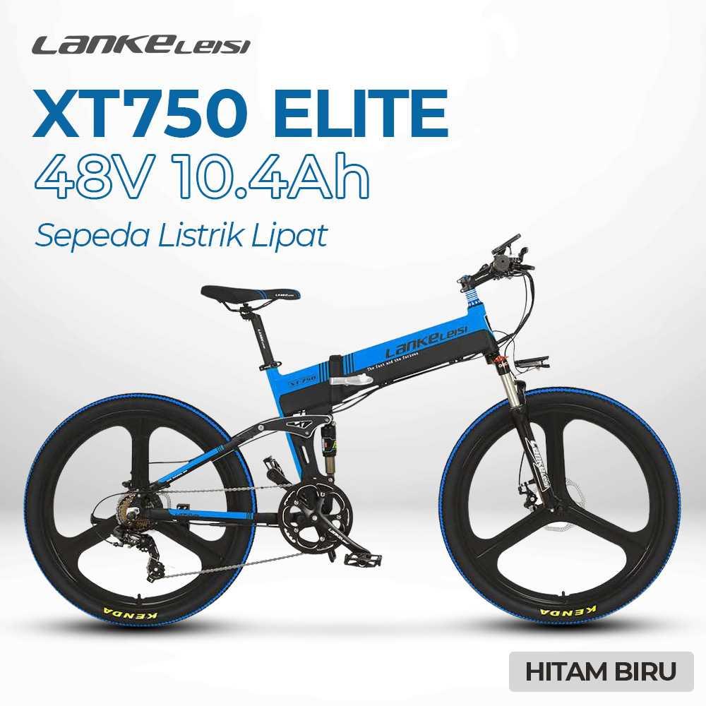 Jual Lankeleisi Sepeda Listrik Lipat Folding Bike Elite Version 48V 10 ...