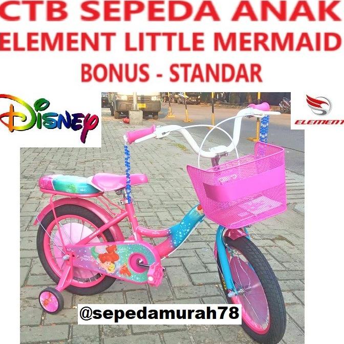 Jual Fs 18 Inch Element The Little Mermaid Sepeda Anak Perempuan Mini ...