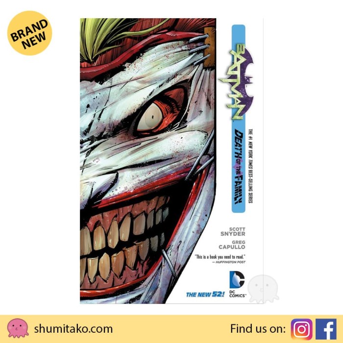 Jual Graphic Novel Batman Joker Death of the Family Vol 3 N52 (DC ...