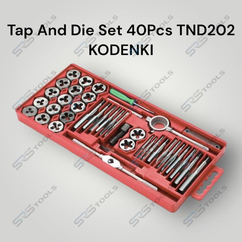 Jual KODENKI TND202 Hand Tap And Die Set 40 Pcs Tap Snai Senai Baut Mur ...