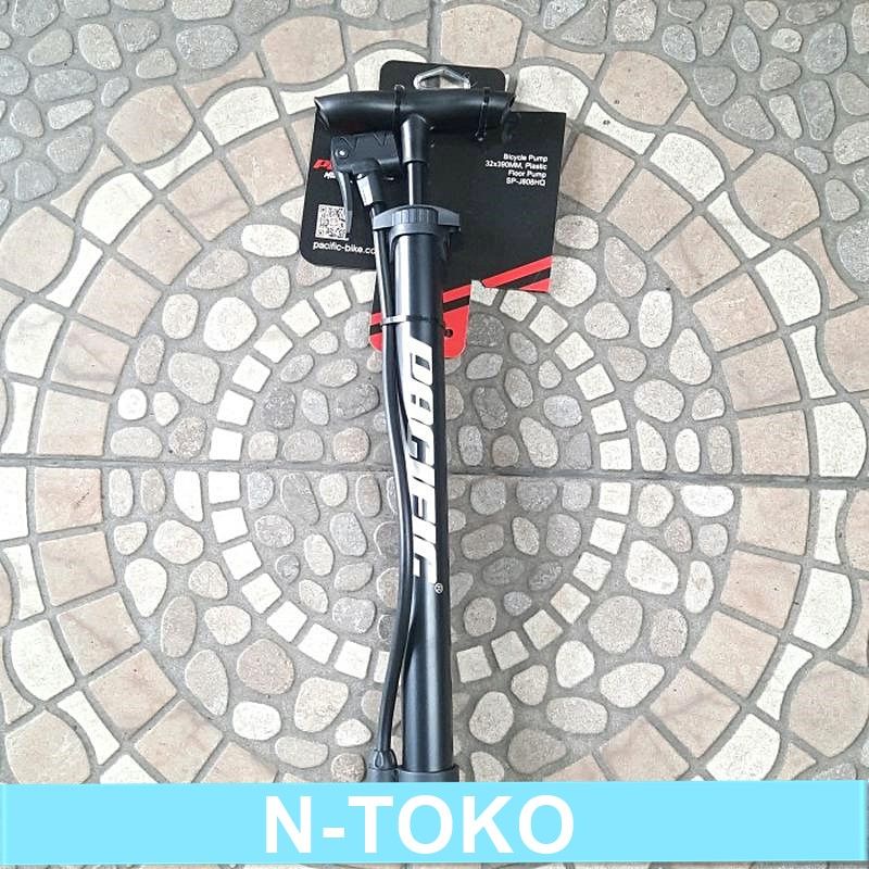Jual POMPA SEPEDA - FLOOR PUMP PACIFIC PVC HITAM 32x390mm 808 Sepeda ...