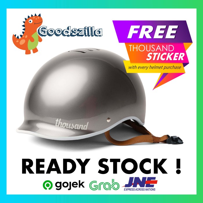 Jual Helm Sepeda Thousand Helmet Heritage Collection - Polished Titanium Bestseller Helm ...