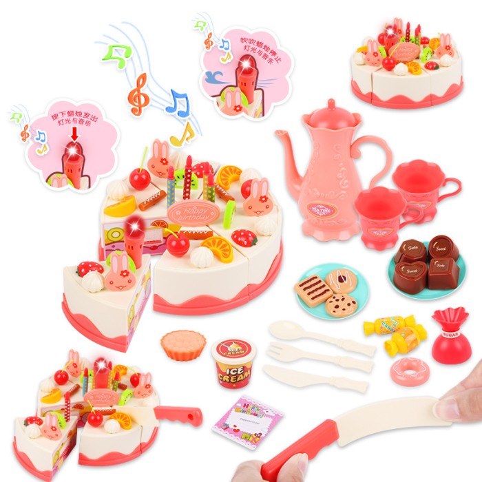 Jual MUST HAVE!! MAINAN KUE ULANG TAHUN DIY FRUIT CAKE BESAR 82PCS ...