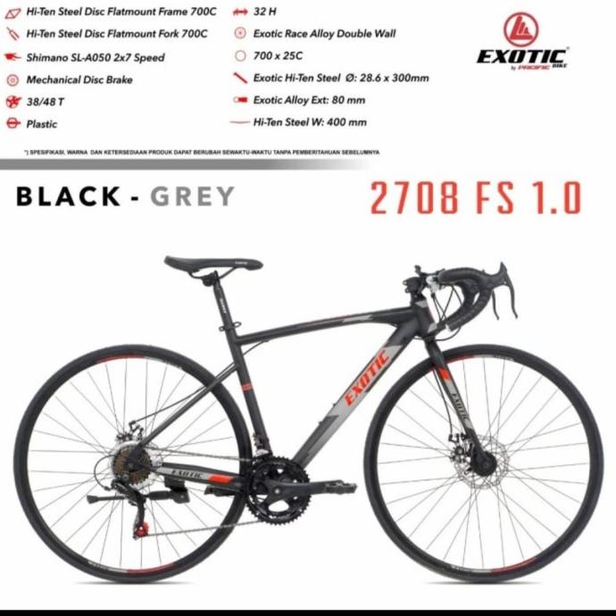 Jual Fs Sepeda Balap Roadbike Exotic 2708 Fs 1.0 700C | Shopee Indonesia