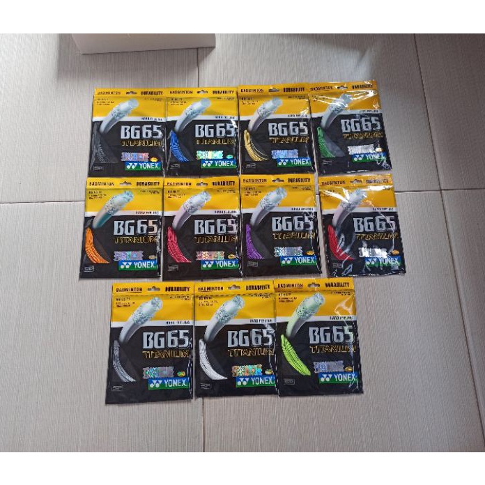 Jual Terbaik Senar Raket Badminton BG65 BG 65 TI Titanium grosir ...