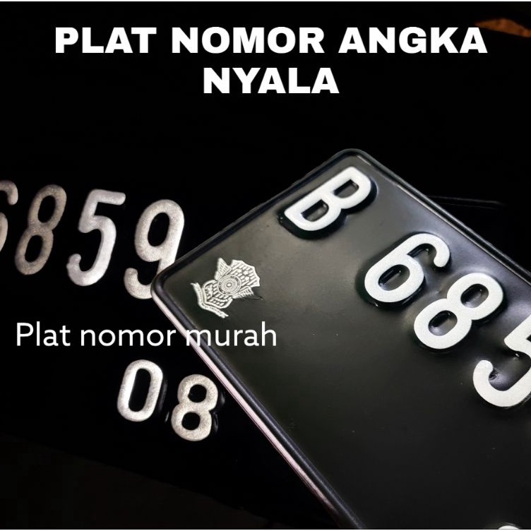 Jual Stok terbaru bikin Plat nomor motor asli pakai logo korlantas ...