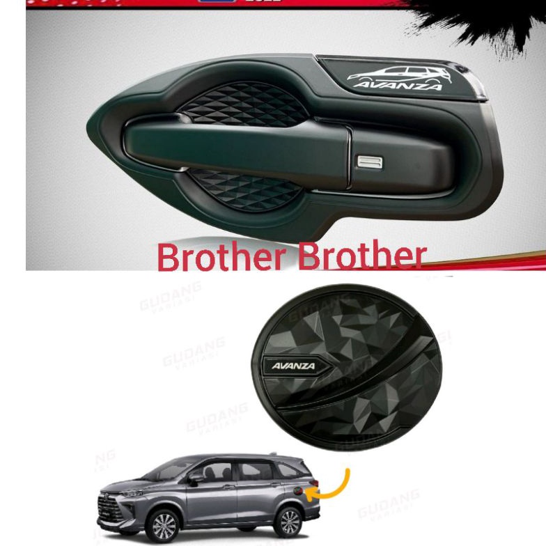 Jual jpw05 Paket Outer Handle Tank Cover Avanza Xenia Veloz 2022 2023 2024 2025 UP Hitam ...