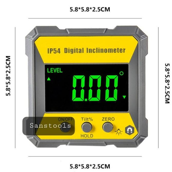 Jual Mini level box / inclinometer / waterpass digital angle protractor ...