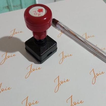 Jual ERA079 Stempel Paraf Nama Latin Tinta Emas ** | Shopee Indonesia