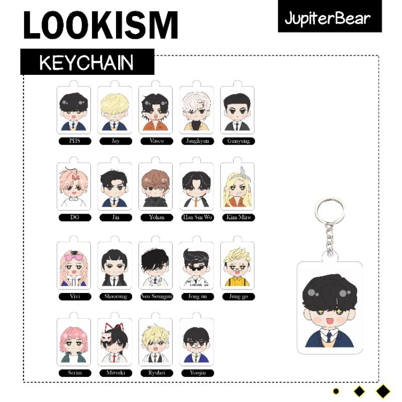 Jual [Lookism] Keychain Gantungan Kunci Lookism by juby | Shopee Indonesia