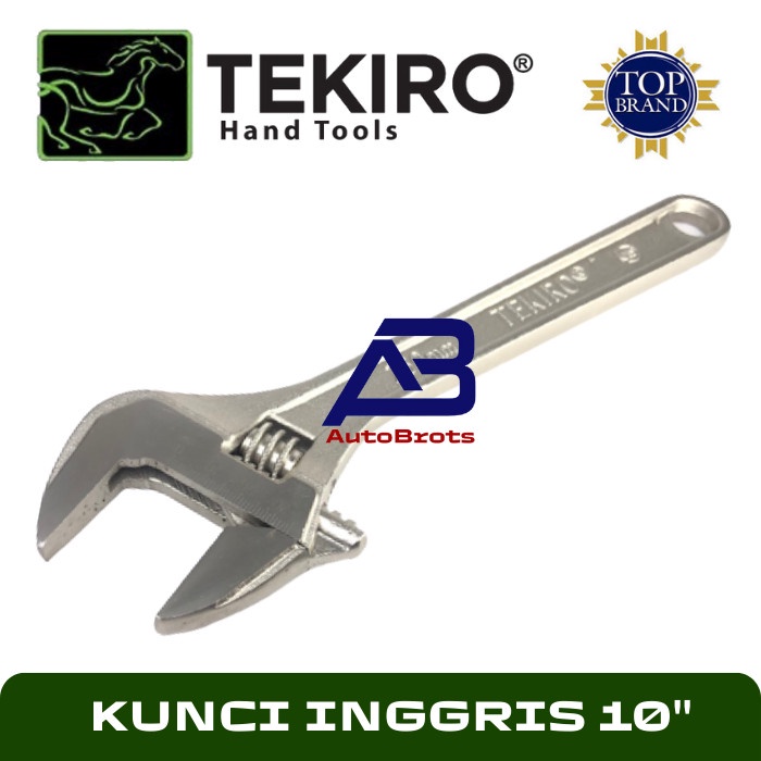Jual TEKIRO Kunci Inggris 10 INCH / Adjustable Wrench Chrome 10 ...