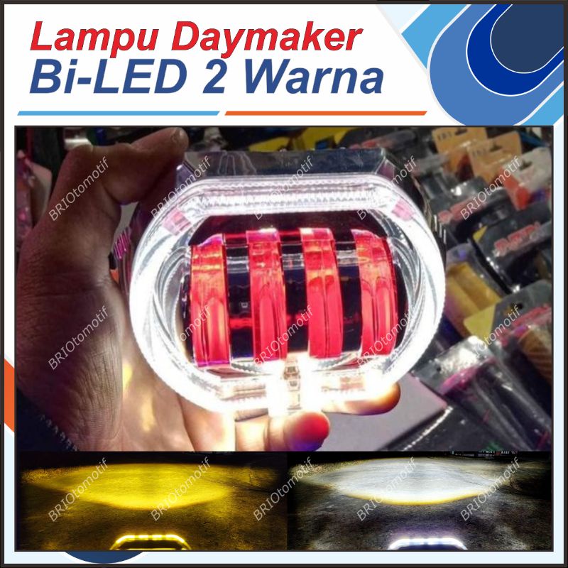Jual LAMPU BILED TEMBAK DAYMAKER PROJIE 4 LENSA 4D LASER 2 WARNA SINAR ...