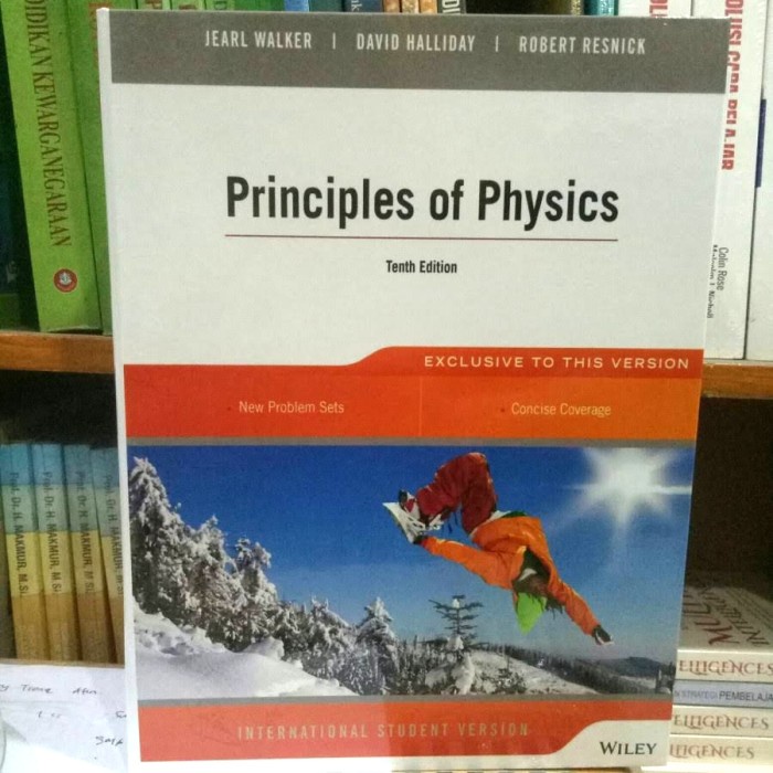 Jual MUST HAVE!! PRINCIPLES OF PHYSICS TENTH EDITION DAVID HALLIDAY WILEY BUKU PHYSICS TERBARU ...