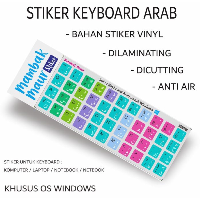 Jual STIKER KEYBOARD ARAB (BAHAN VYNIL DAN SUDAH Di CUTTING) | Shopee ...