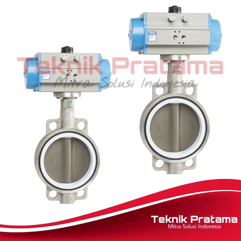 Jual Actuator Butterfly Valve Stainless Steel 304 Seat PTFE Single Acting 2 Inch | Shopee Indonesia