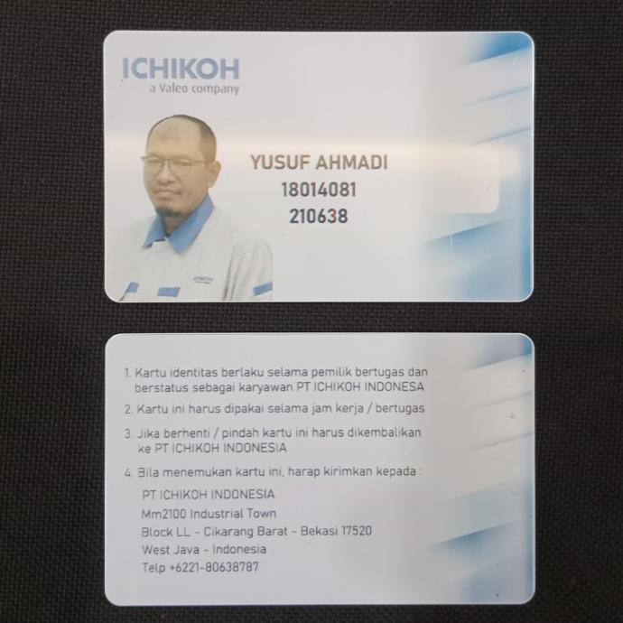 Jual best produk] Cetak ID Card Karyawan / ID Card / Kartu Karyawan ...