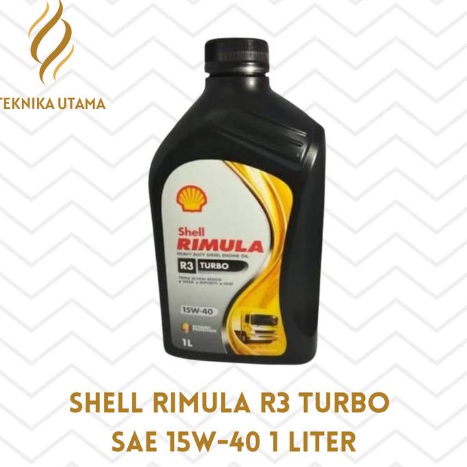 Jual :=:=:=:=] OLI SHELL RIMULA R3 TURBO SAE 15W-40 1 LITER | Shopee ...
