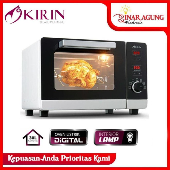 Jual Kirin Oven Toaster Digital Kbo 300 Dra With Lamp [ 30 Liter ] | Shopee Indonesia