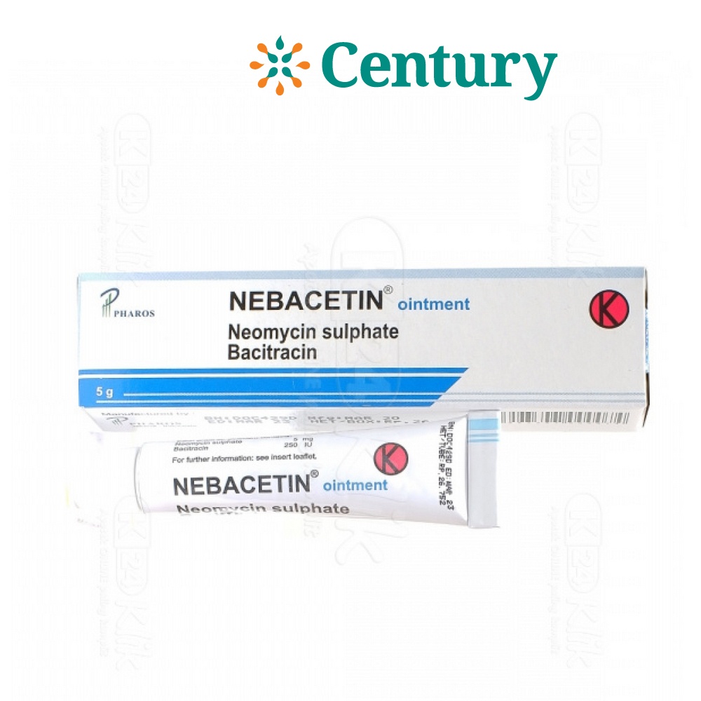 Jual NEBACETIN OINT 5 GR / BACITRACIN / NEOMYCIN / SALEP KULIT INFEKSI ...