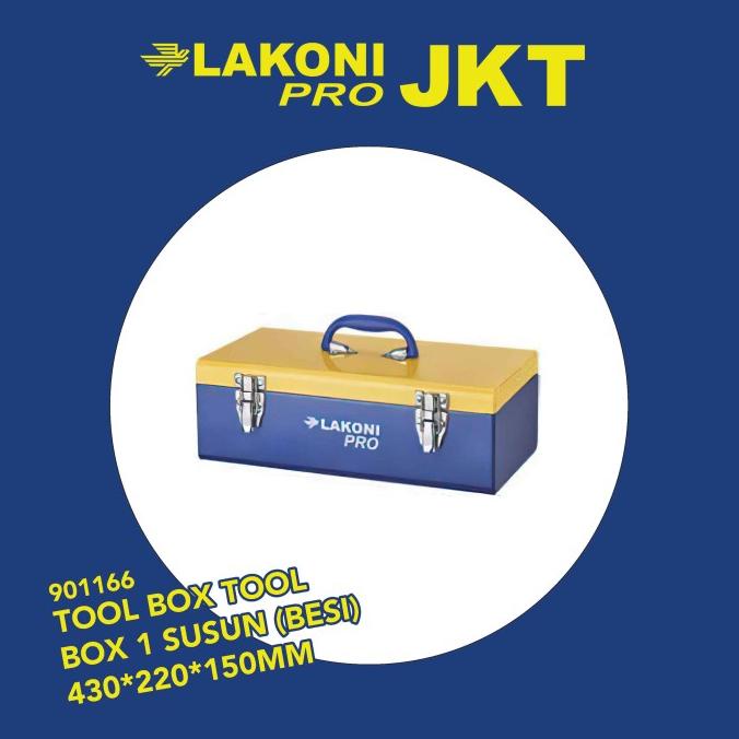 Jual 901166 Lakoni Pro Tool Box Tool Box 1 Susun (Besi) 430*220*150Mm ...