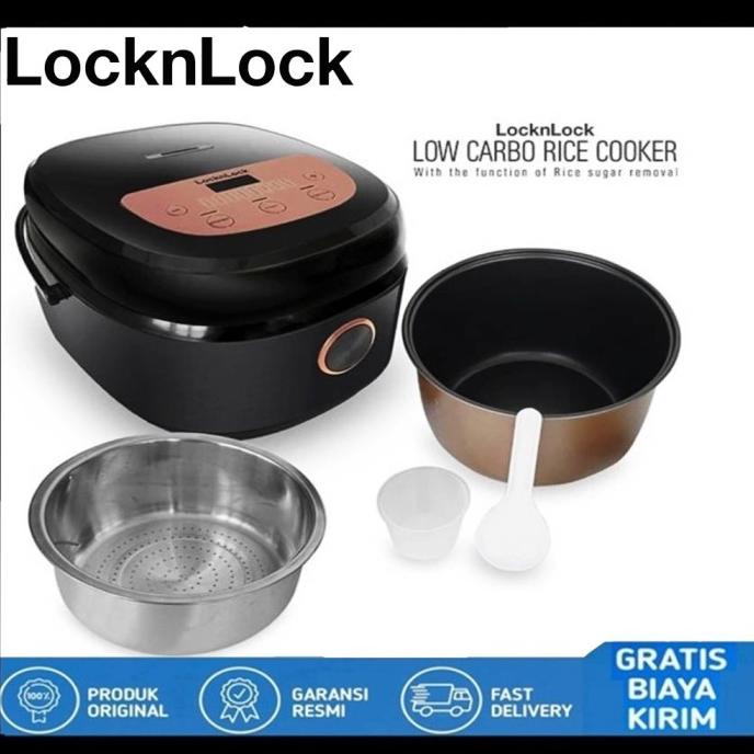 Jual New Rice Cooker Low Sugar Locknlock/Lock N Lock/ Ejr328Blk ...