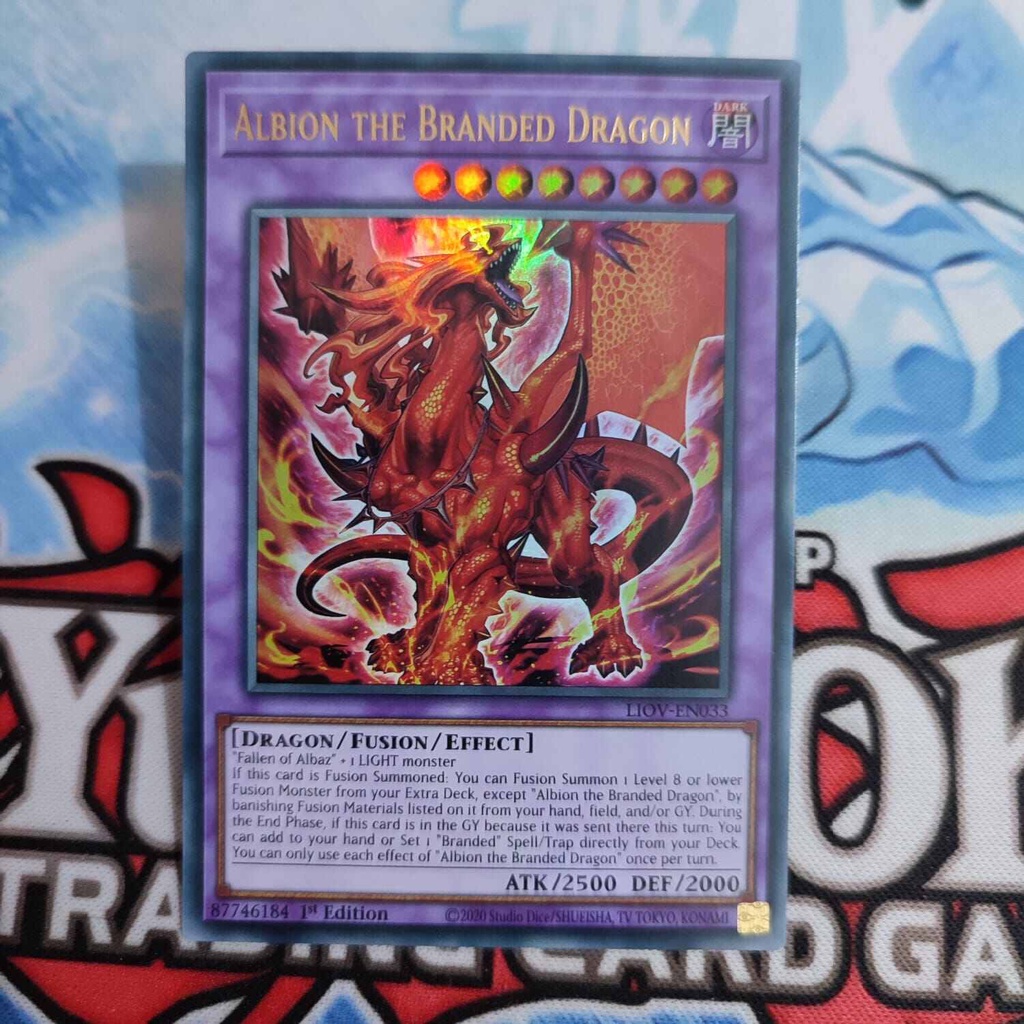 Jual yugioh albion the branded dragon LIOV ultra rare 1st original ...