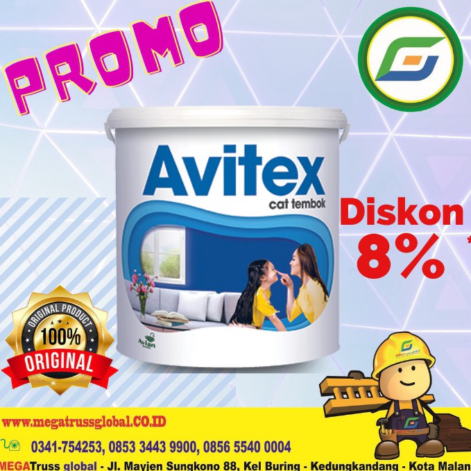Jual Best Cat Avitex 1 Kg Emulsion - Avian - kiloan cat dinding-Cat ...