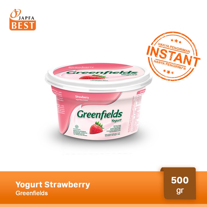 Jual Greenfields Yogurt Strawberry 500gr | Shopee Indonesia