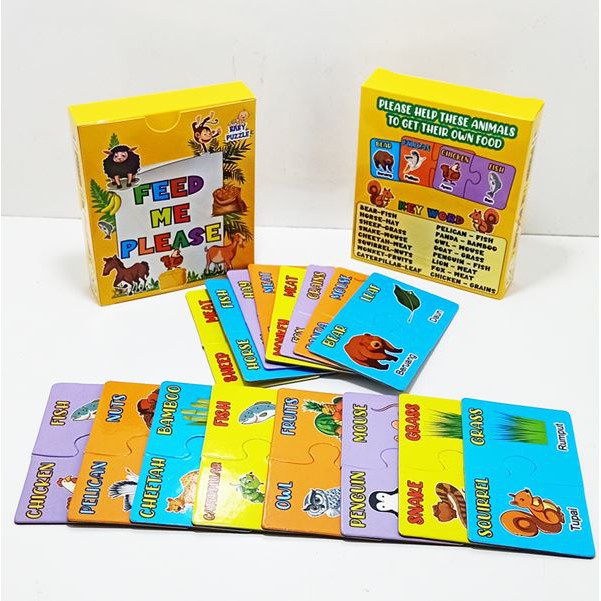 Jual Paket 2 In 1 Puzzle Flashcard / Beli 1 Dapat 2 Box Puzzle ...