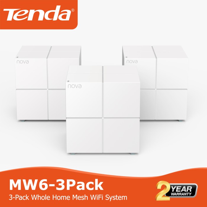 Jual Tenda Nova MW6 - Whole Home Mesh WiFi System | Shopee Indonesia