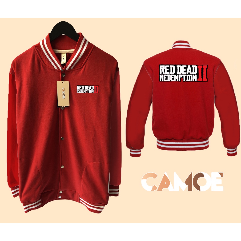 Jual Jaket Baseball Varsity Gaming Red Dead Redemption 2 | Shopee Indonesia
