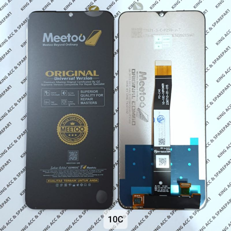 Jual MEETOO LCD TOUCHSCREEN XIAOMI REDMI 10C REDMI 10 POWER C40 REDMI 12C BLACK MEETOO | Shopee ...