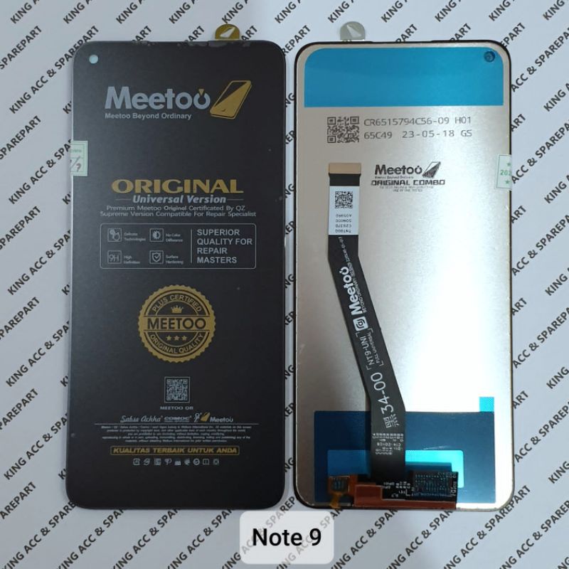 Jual ORIGINAL MEETOO LCD TOUCHSCREEN XIAOMI REDMI NOTE 9 REDMI 10X 4G ...