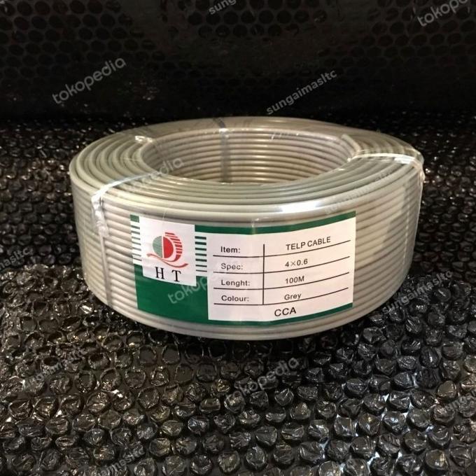 Jual kabel telpon isi 4 100mtr HT | Shopee Indonesia