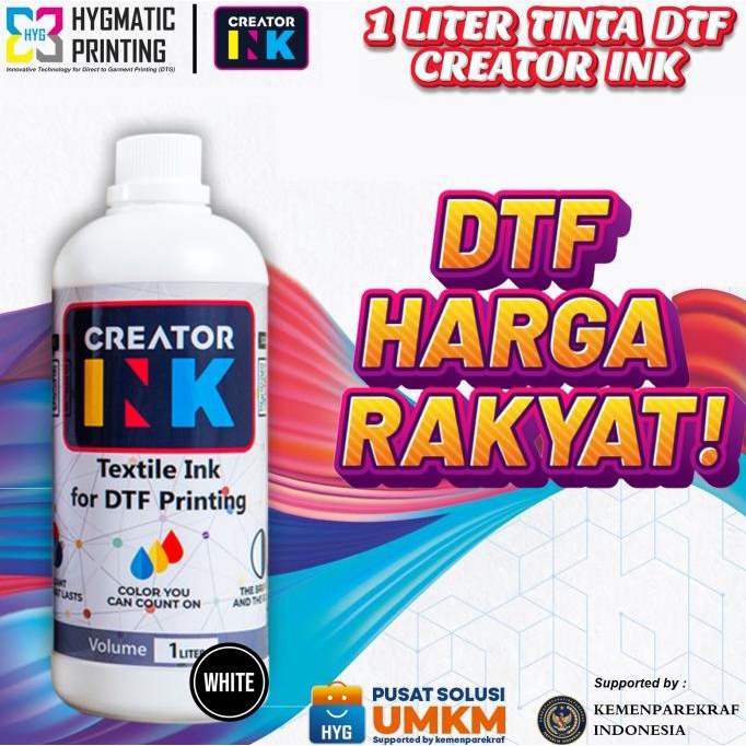 Jual Tinta DTF | Tinta DST | Sablon Digital - CREATOR INK - 1 Liter ...
