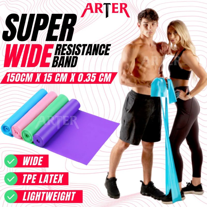 Jual ARTER Super Wide Resistance Band Elastic Tension Resistance Sheet ...