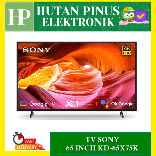 Jual Sony Bravia 65X75K 4K Uhd Hdr Smart Google Tv 65 Inch Kd-65X75K ...