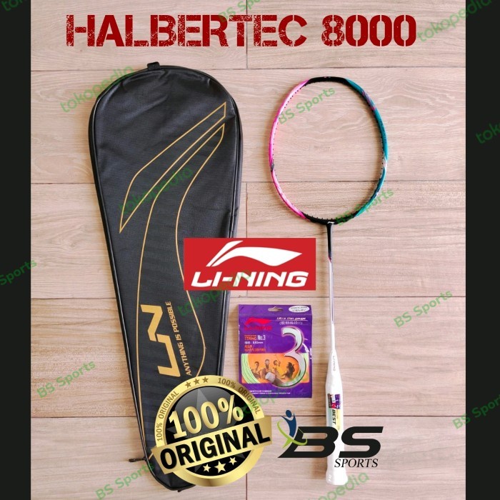 Jual RAKET BADMINTON LINING HALBERTEC 8000 ORIGINAL!! | Shopee Indonesia